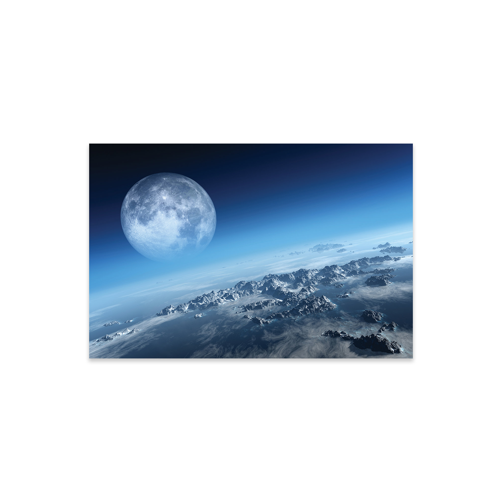 Latitude Run® Hannmann Earth Icy Ocean Aerial View On Plastic/Acrylic ...