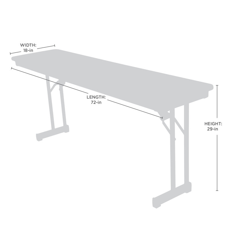 MityLite 72" Rectangular Folding Table | Wayfair