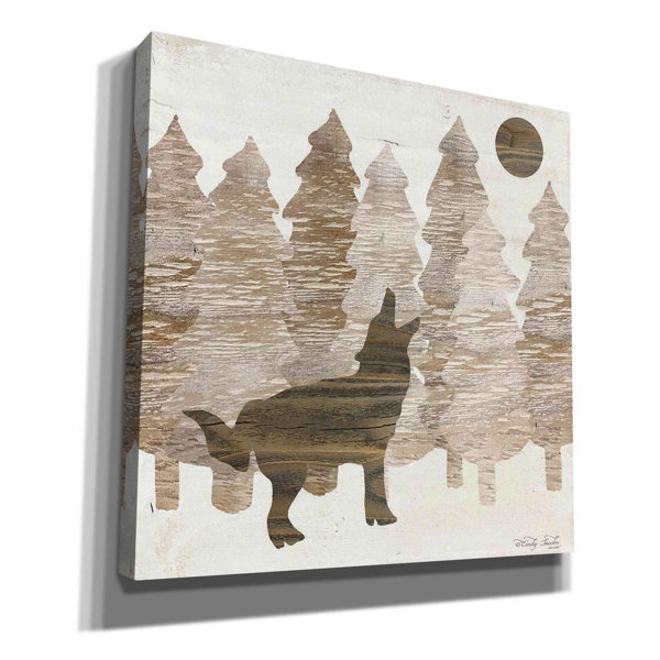 Loon Peak® " Howl At The Moon I " by Cindy Jacobs | Wayfair