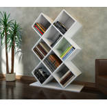 Noir Cubist Geometric Bookcase | Wayfair