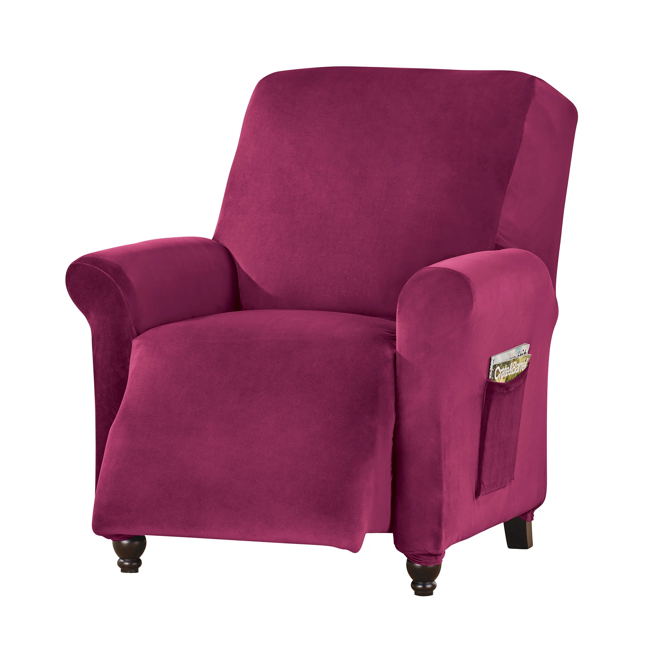 Ebern Designs Luxurious Plush Solid Color Furniture Cover | Wayfair