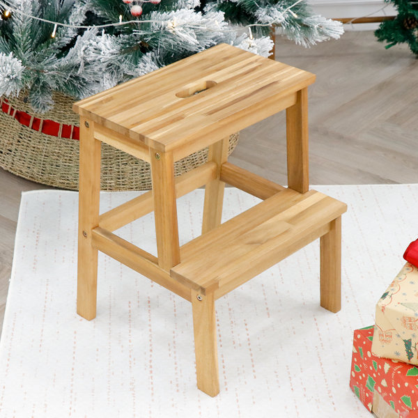 Redwood Rover Solid Wood Step Stool | Wayfair
