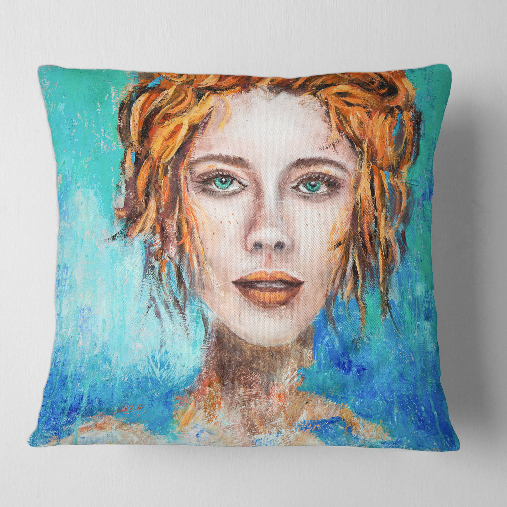 DesignArt Abstract Throw Pillow | Wayfair