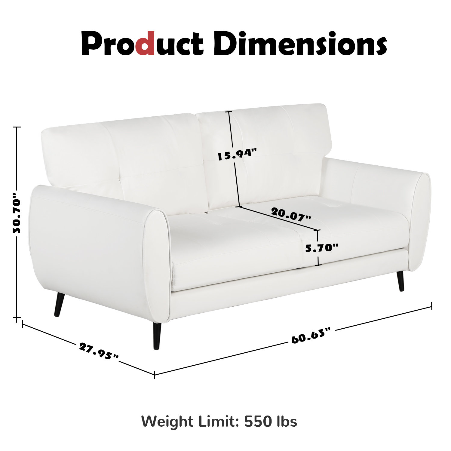 Ebern Designs Marnetta Faux Leather 60.63'' & Reviews | Wayfair