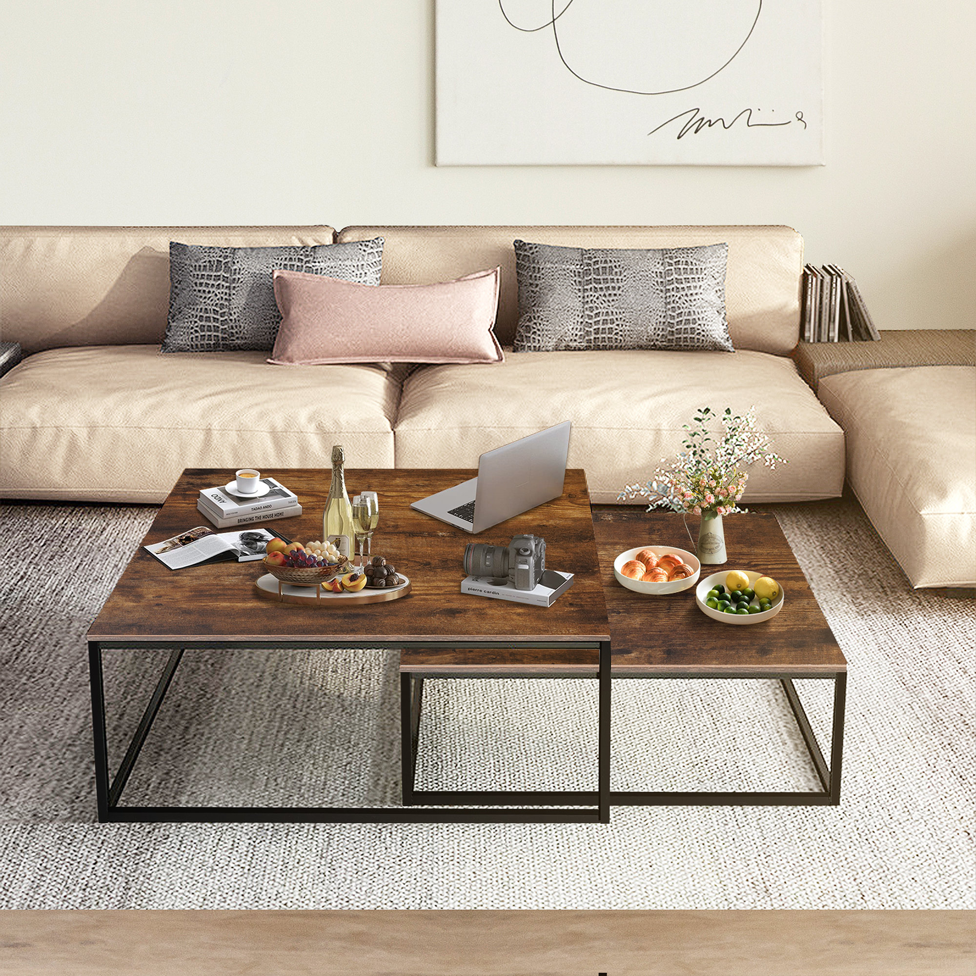 two set coffee table