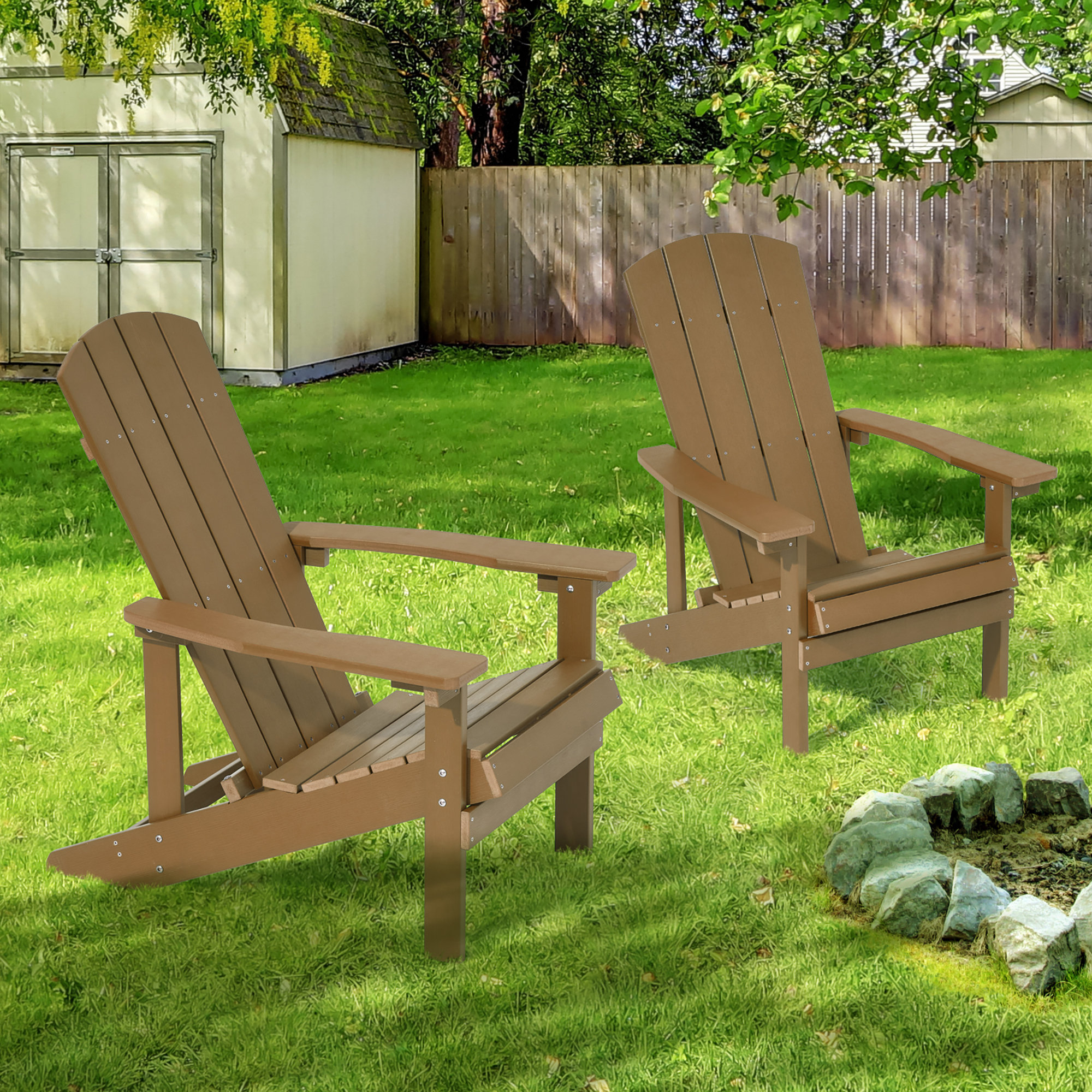 Dovecove Jonesport Plastic/Resin Adirondack Chair | Wayfair