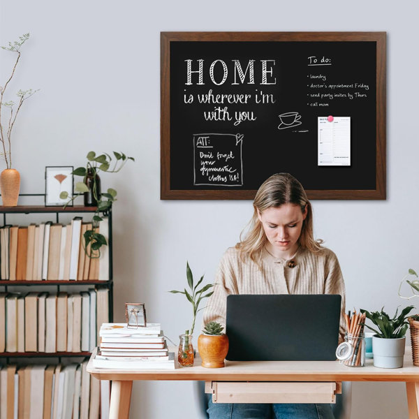 Lark Manor™ Chalk Board 24" X 36", Magnetic Large Chalkboard For Wall ...