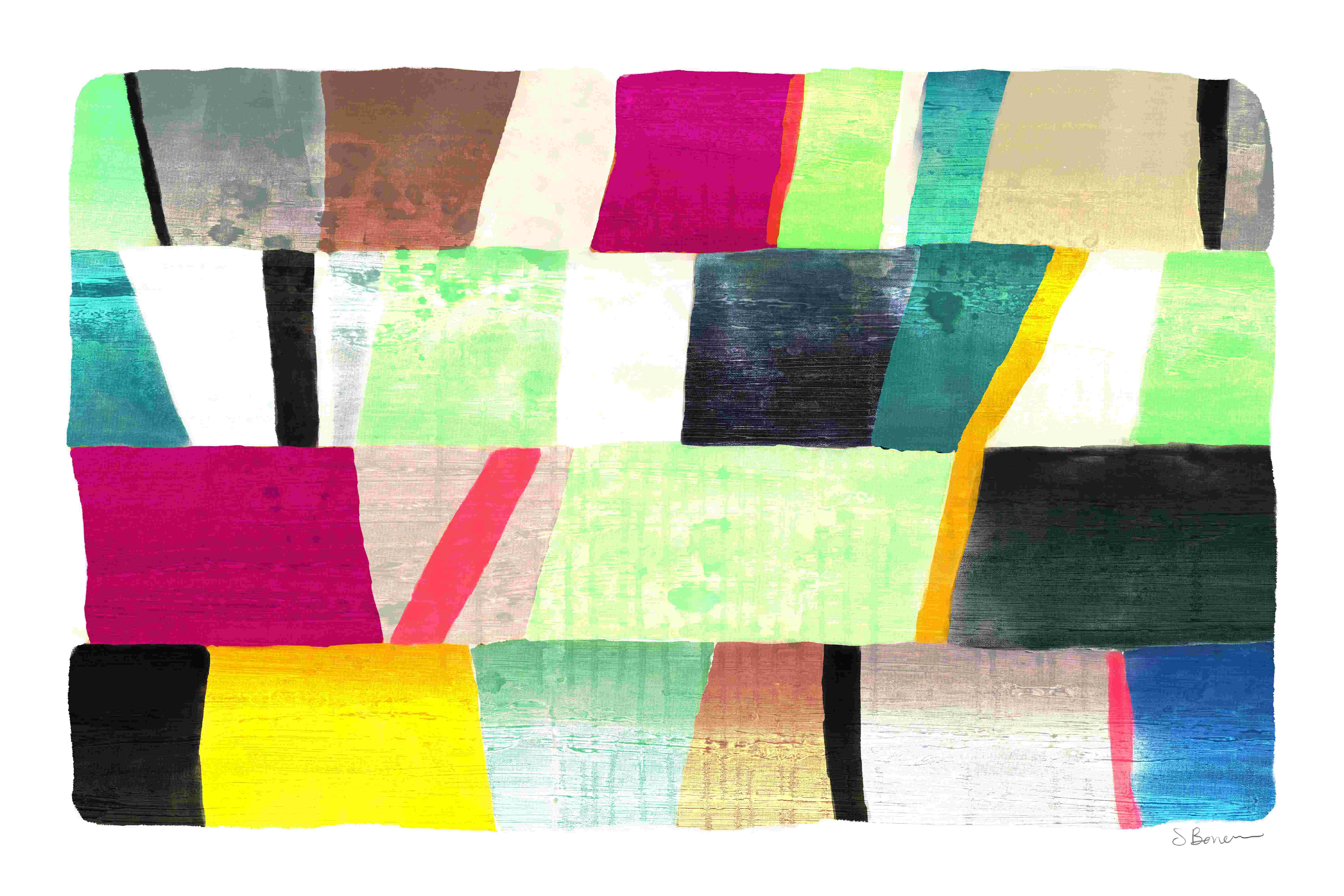 Wrought Studio™ Abstract Shapes - Wrapped Canvas Painting | Wayfair