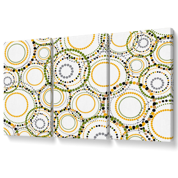 Latitude Vive Lemon And Lime - 3 Piece Wrapped Canvas Print | Wayfair.co.uk