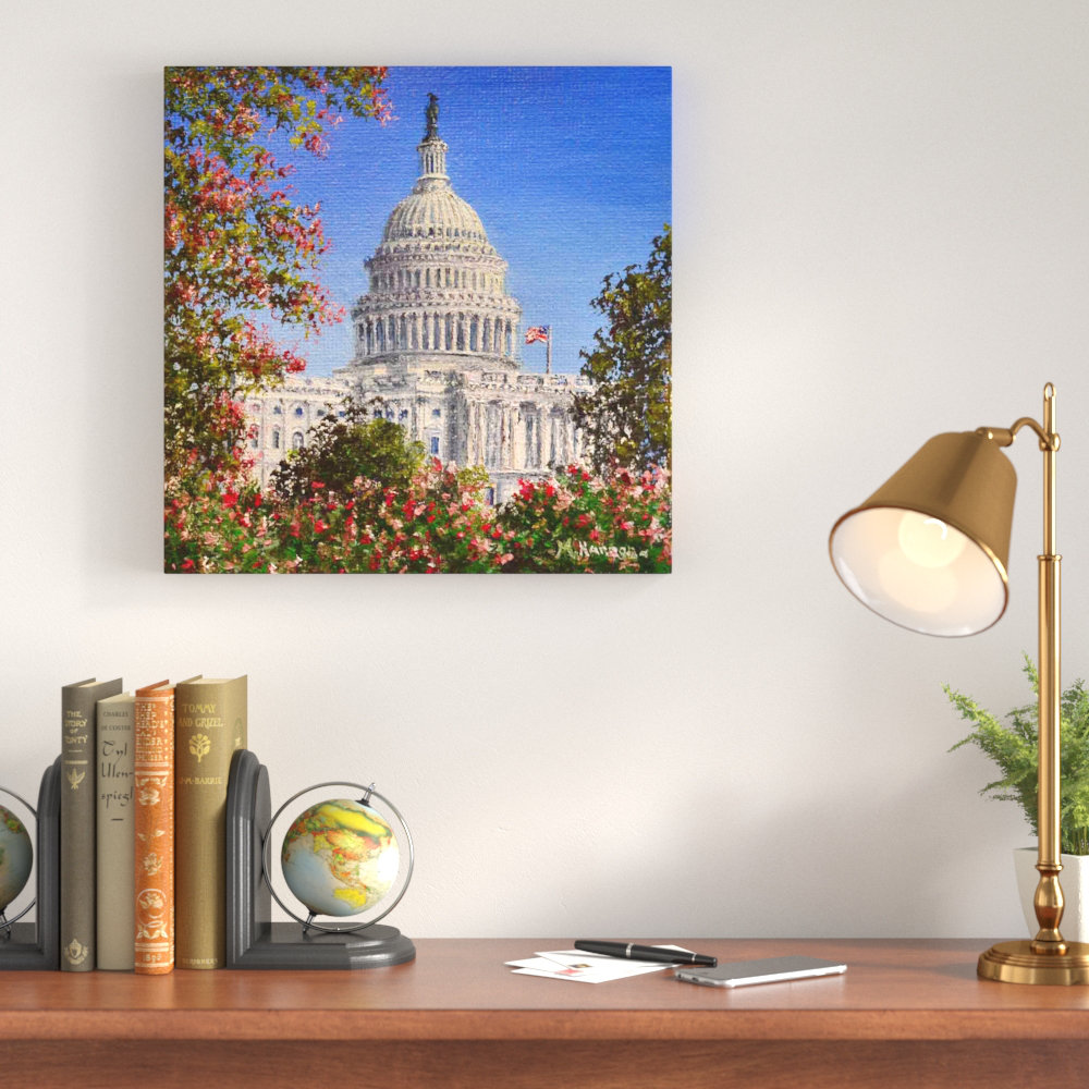 Alcott Hill The Capitol by Meredith Hannon - Print on Canvas | Wayfair