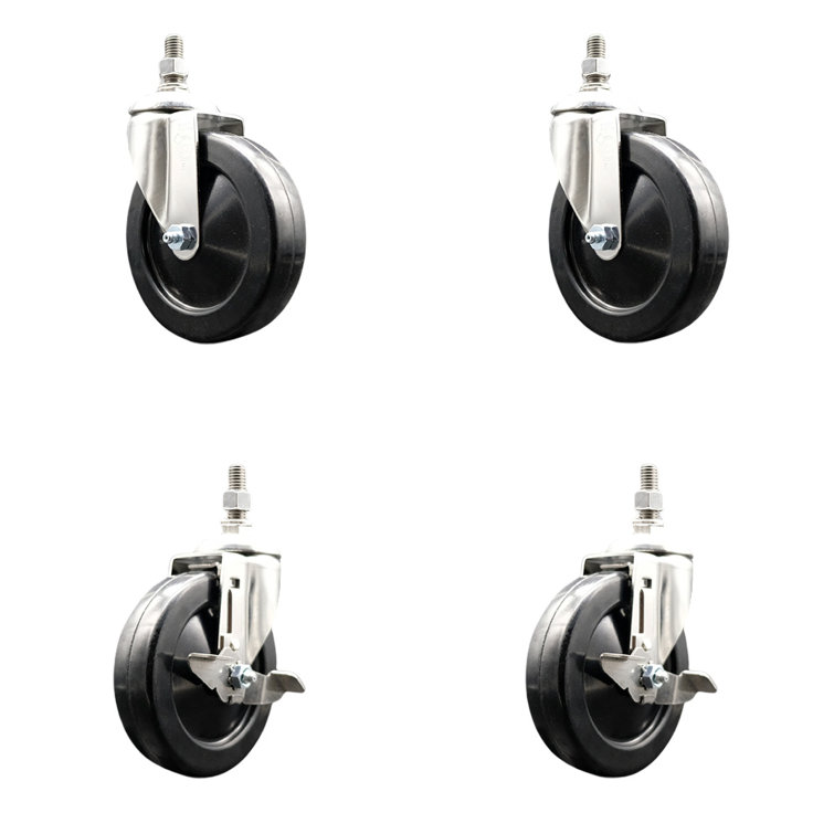 Service Caster Soft Rubber Casters | Wayfair
