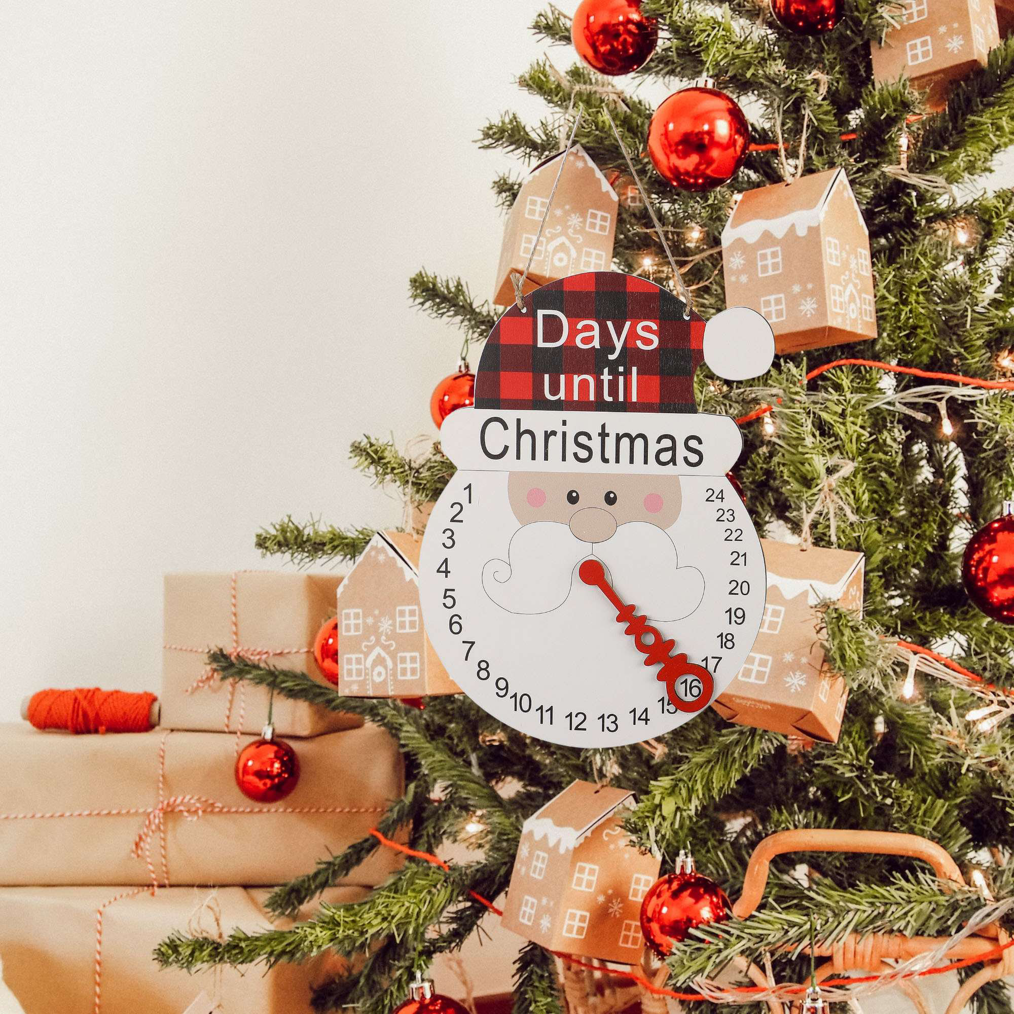 Ophelia & Co. Wooden Santa Christmas Countdown Advent Calendar 24 Days ...