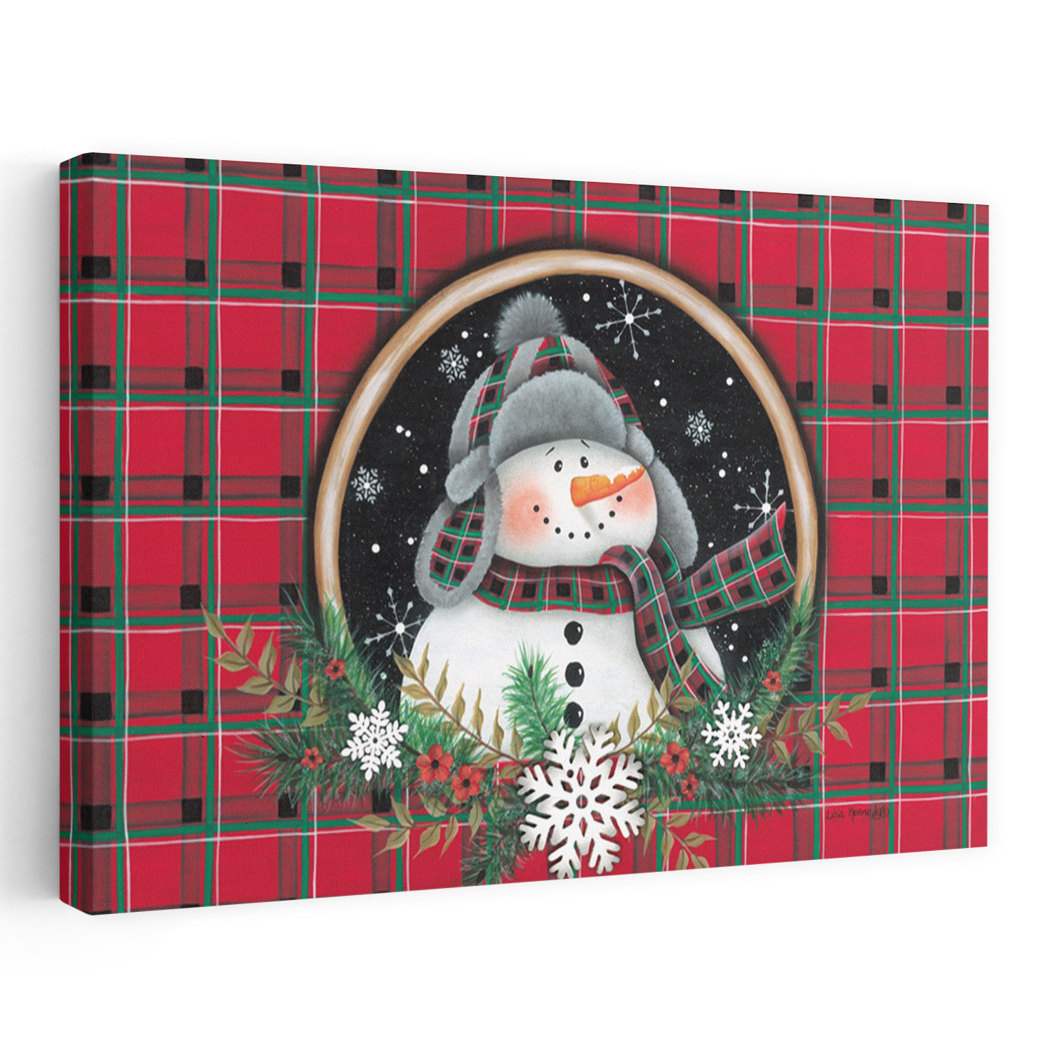 The Holiday Aisle® Snowflake Snowman Portrait - Contemporary Snowman ...