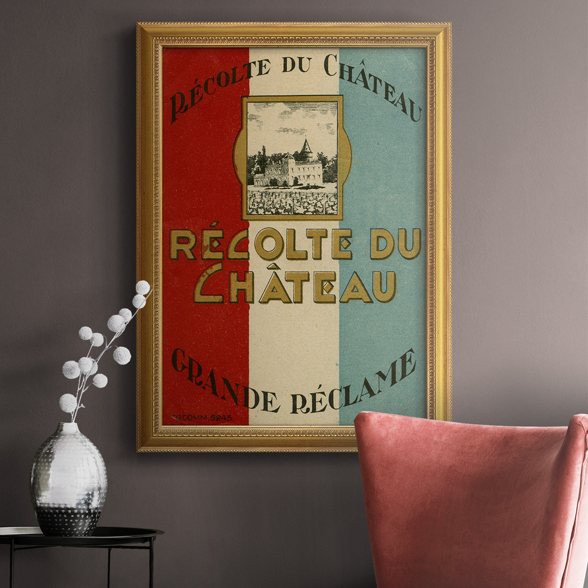 Trinx Recolte Du Chateau - Print | Wayfair