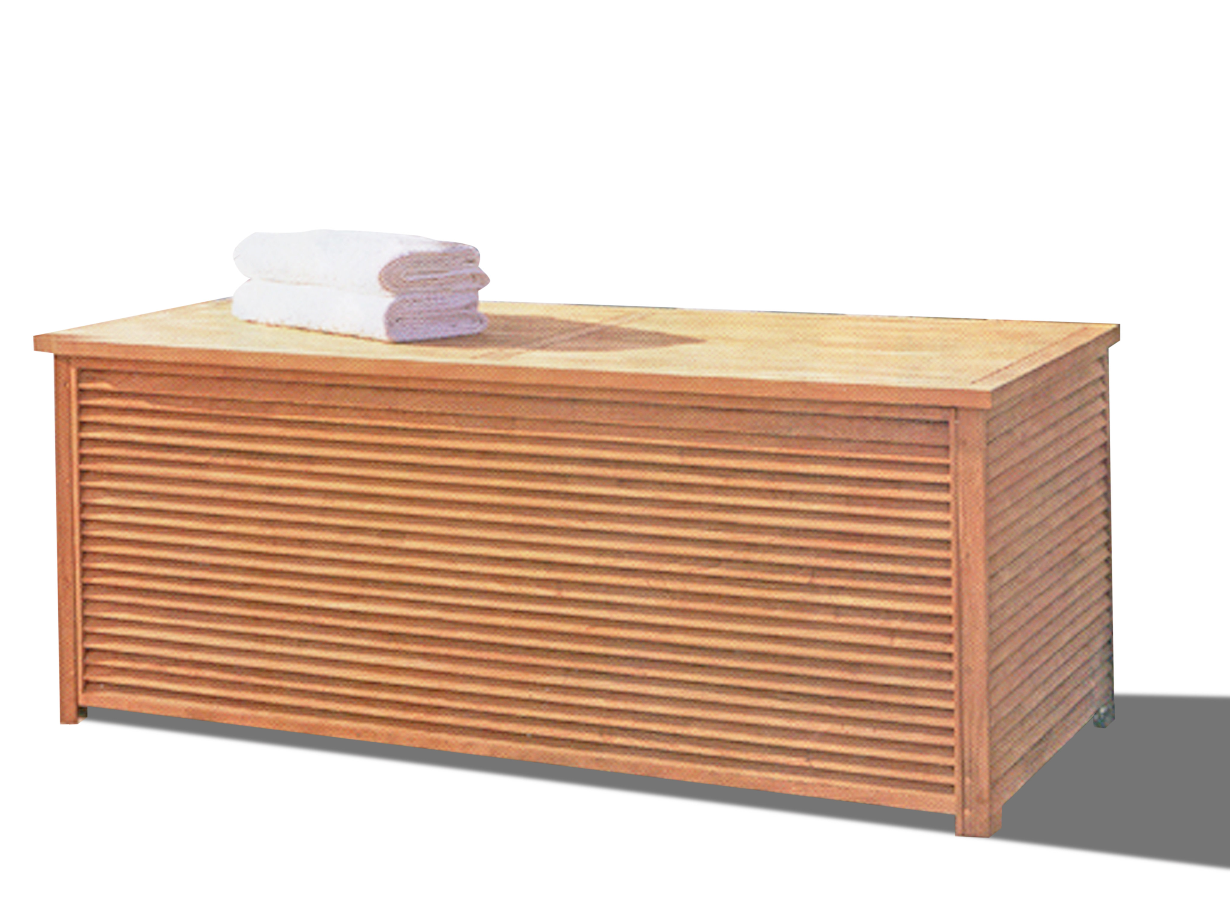 Teak Smith Grade A Soild Wood Deck Box & Reviews | Perigold