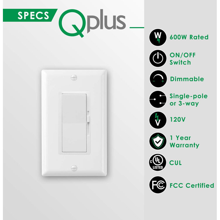 QPLUS 3-Way Rocker Light Switch - Wayfair Canada