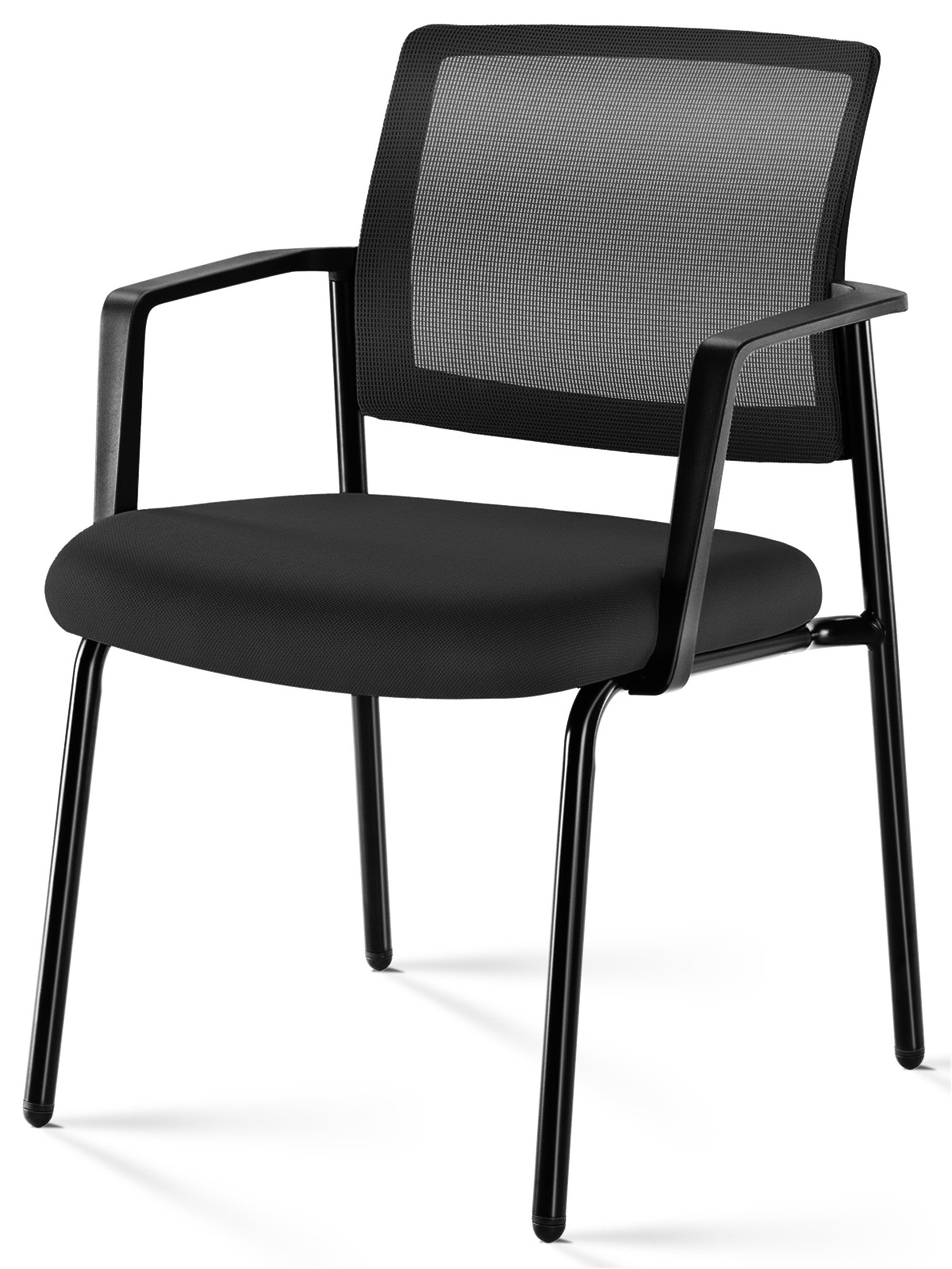 George Oliver Mesh Back Stacking Arm Chairs , Upholstered Fabric ...