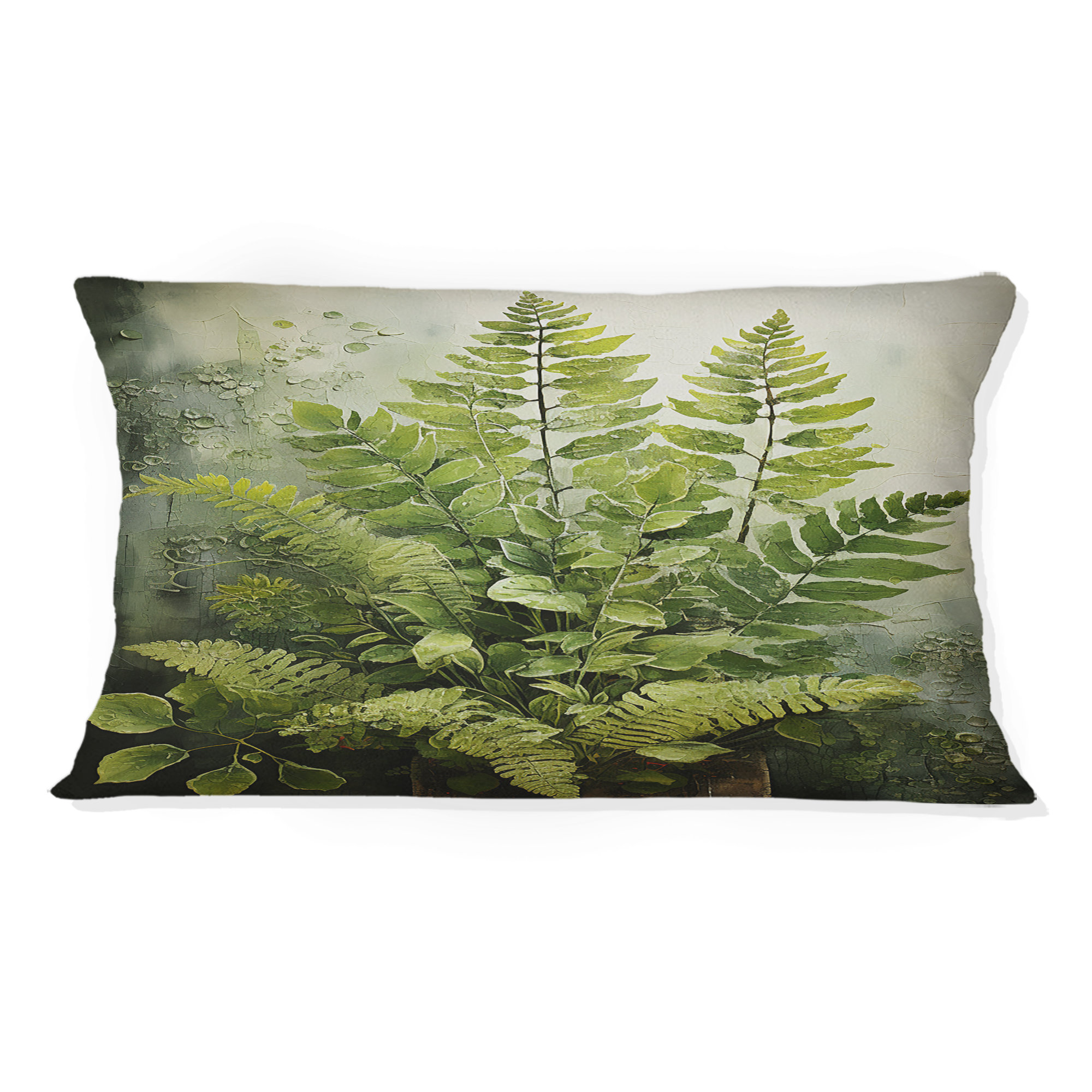 Design Art Ferns Plant Timeless Elegance IV - Ferns Printed Throw ...