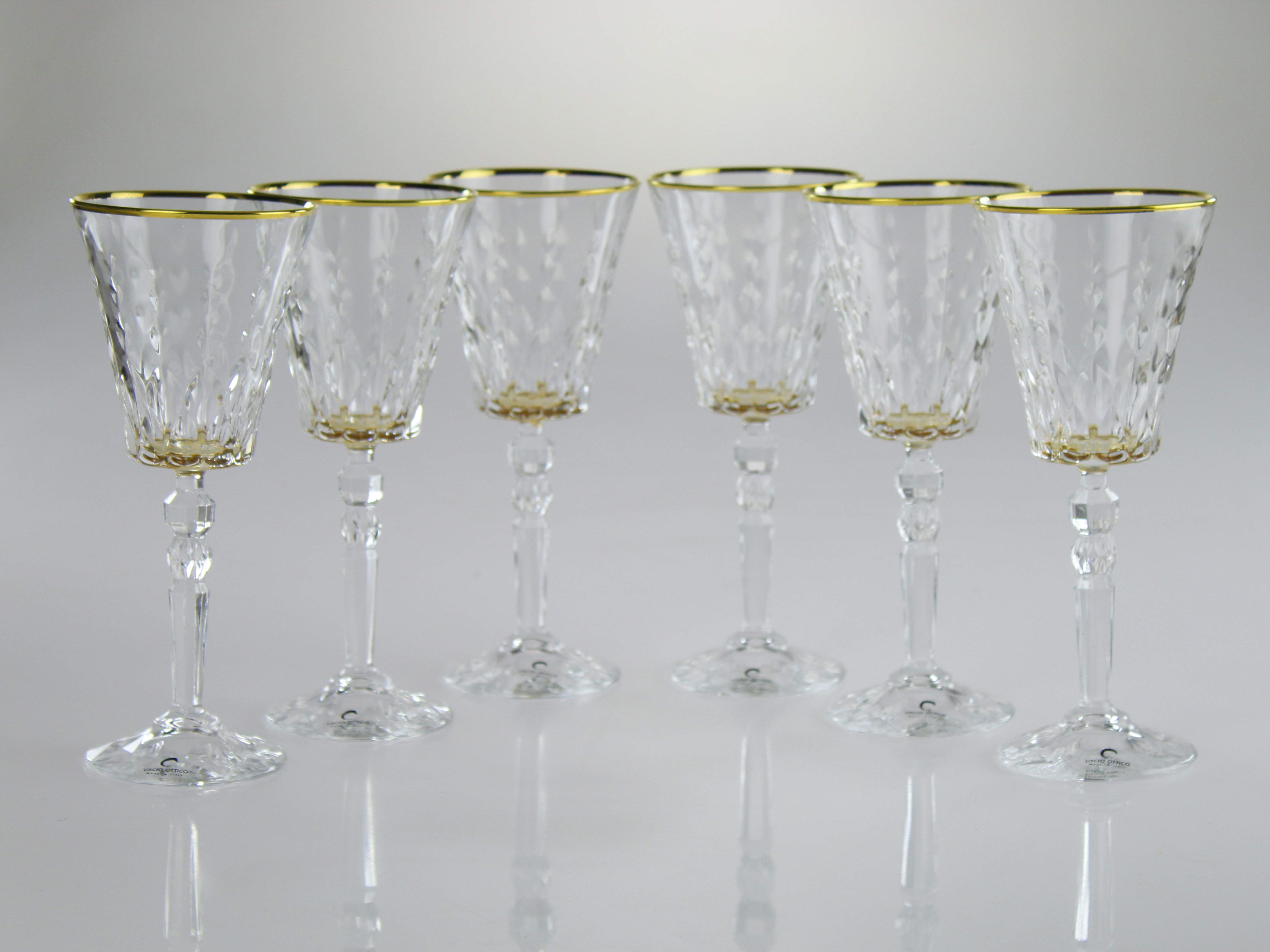 Vivience Water Glasses with Dimond Cut, 6 Pc - Wayfair Canada