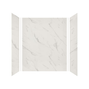 Transolid Expressions 60'' W 32'' D 72'' H Glue Up Solid Surface Wall ...