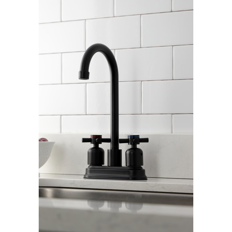 Kingston Brass Concord Two-Handle 2-Hole Deck Mount Bar Faucet ...