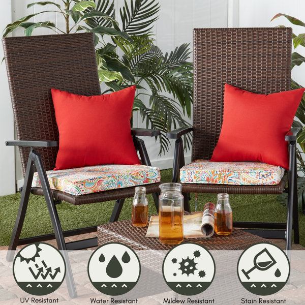 Arlmont & Co. Rumell Folding Deck Chair with Cushions | Wayfair