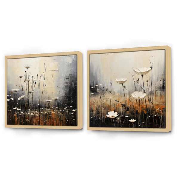 Winston Porter Minimalism Meadow At Dusk - Meadow Square Collage Set Of ...