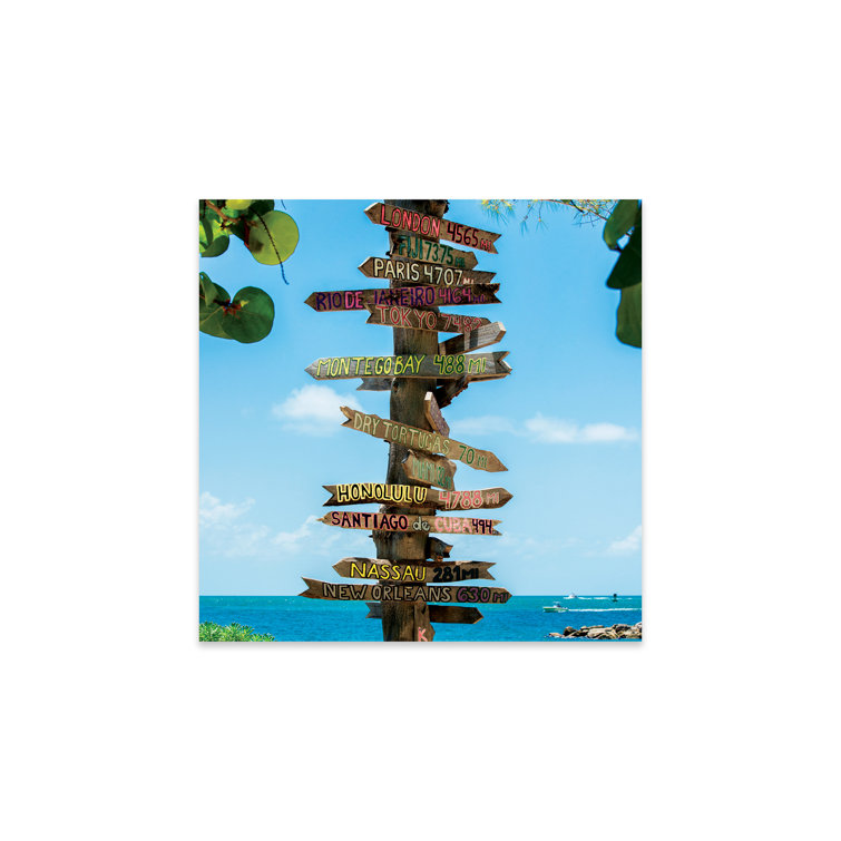 Dovecove Gryta Key West Directional Sign IV On Plastic / Acrylic by ...