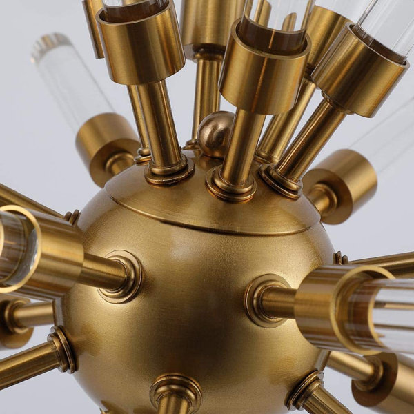 Everly Quinn Gold Sputnik Table Lamp Desk Lamp | Wayfair