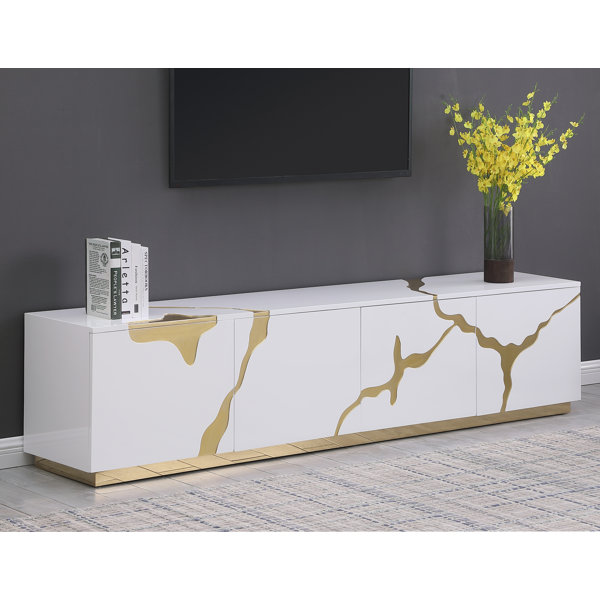 Everly Quinn Rahshon 87'' Media Console & Reviews - Wayfair Canada