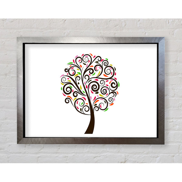 Bright Star Multi-Coloured Tree - Print | Wayfair.co.uk