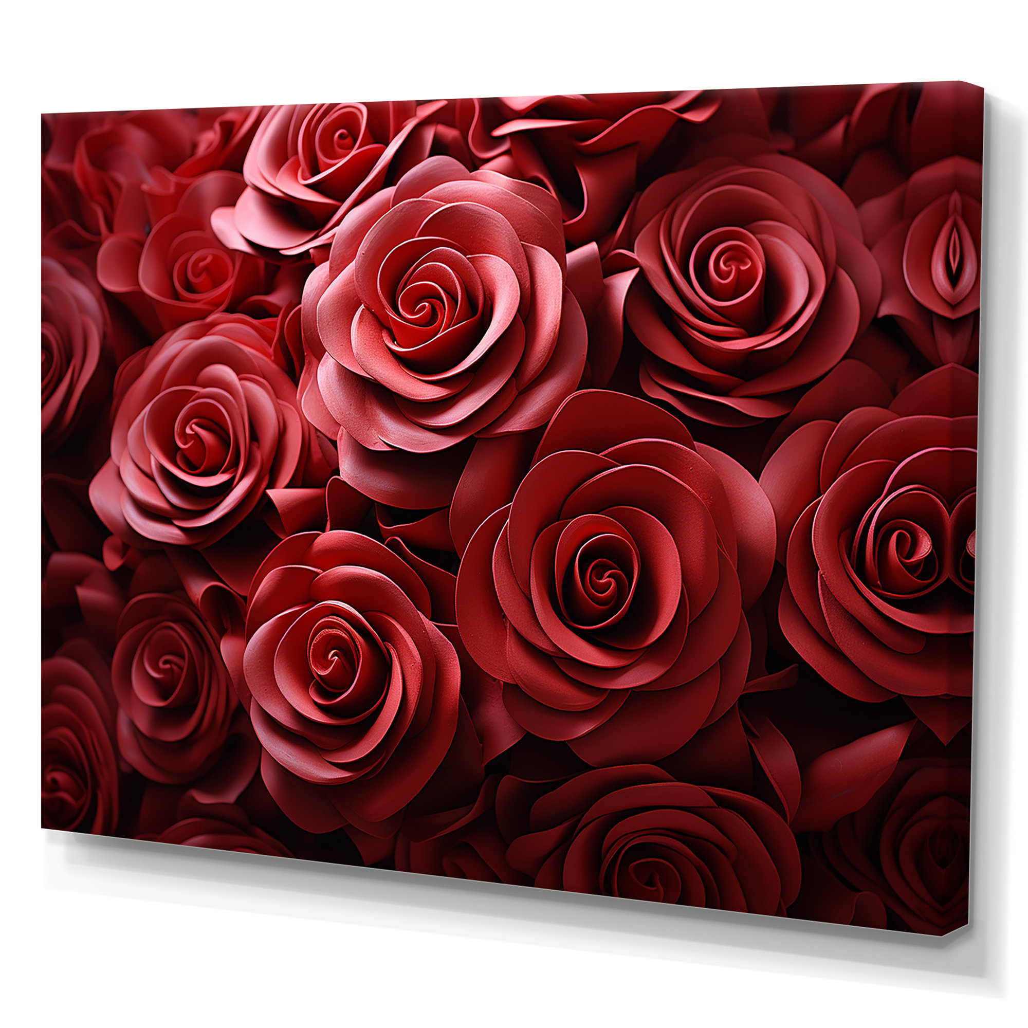 Red Barrel Studio® Red Classic Rose Resonance I - Roses Wall Art | Wayfair