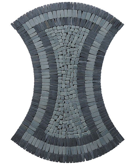 Intrend Tile Landscape Wonder 1" x 2" Black Slate Novelty Mosaic Wall ...