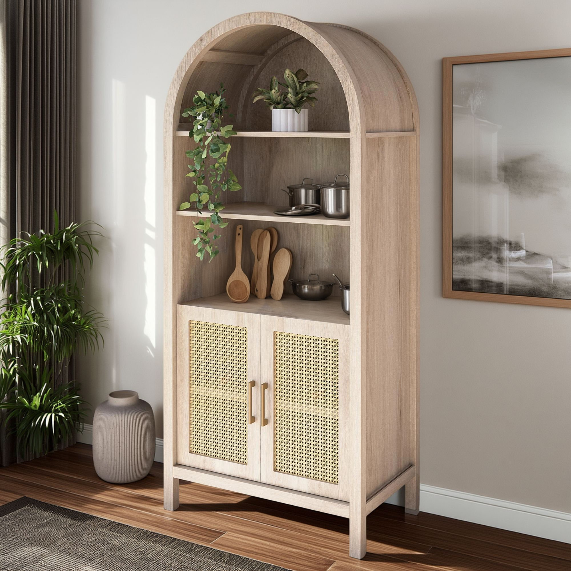 Dakota Fields Arched Storage Cabinet: Beautiful And Functional ...