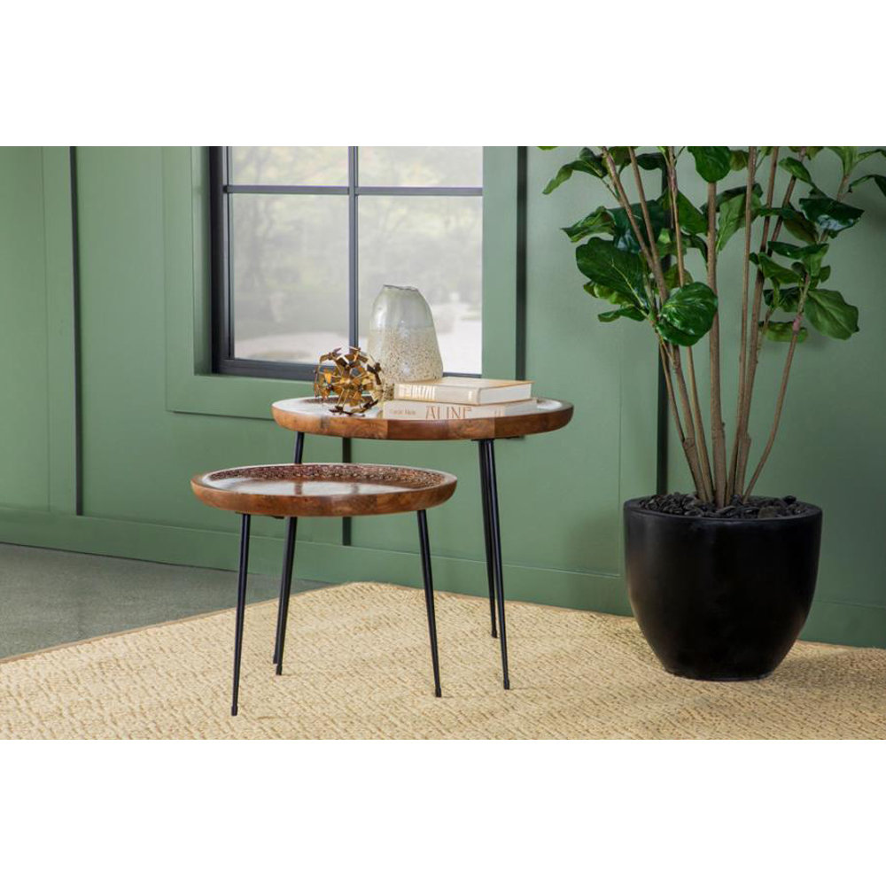 Williston Forge Arturas Solid Wood 3 Legs Nesting Tables & Reviews ...