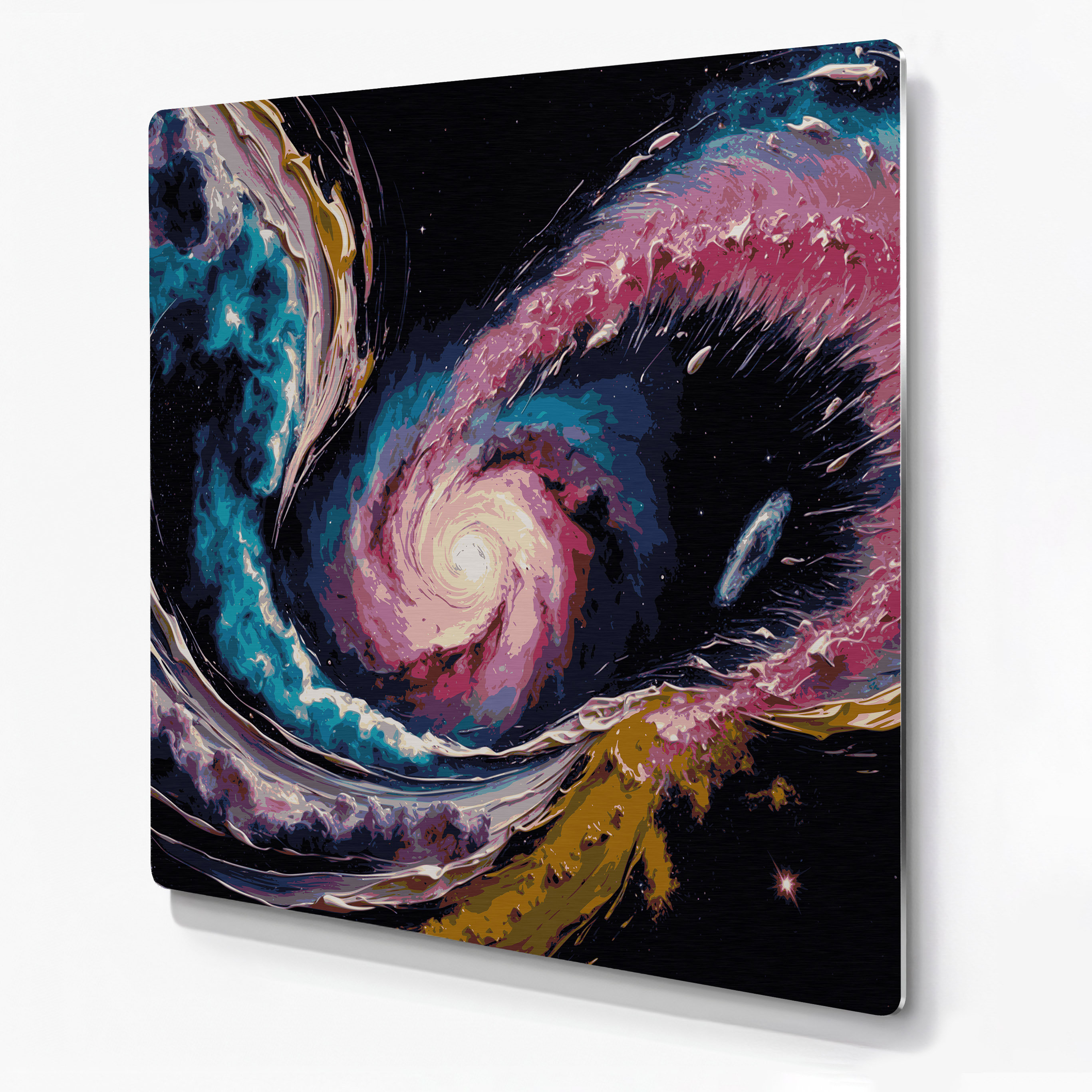 Ivy Bronx Space Space photography collages Gray Metal Wall Art | Wayfair