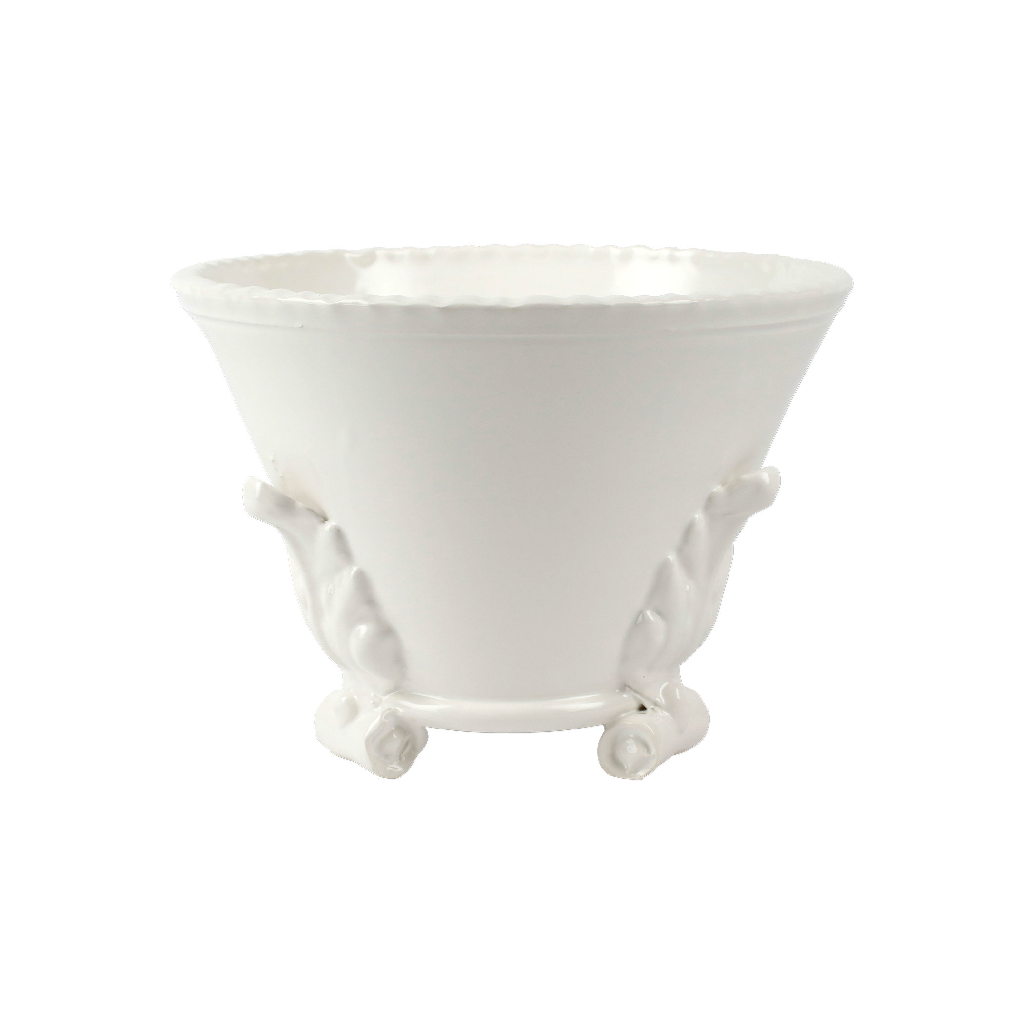 VIETRI Rustic Garden Oak Leaf Cachepot | Perigold