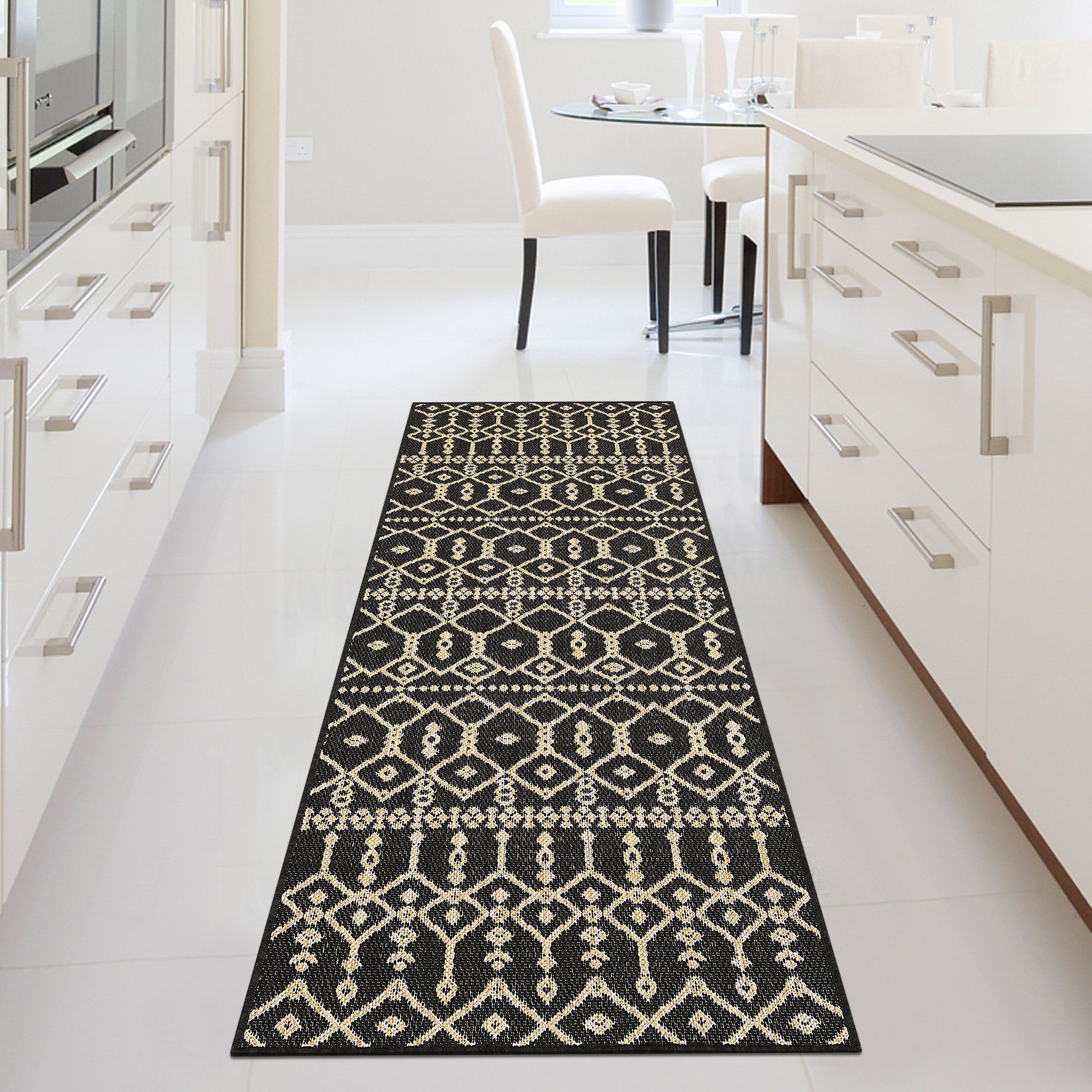 Dakota Fields Daquarius Area Rug with Non-Slip Backing | Wayfair