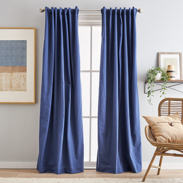 Peri Home Cotton Blend Room Darkening Curtains / Drapes Pair & Reviews ...