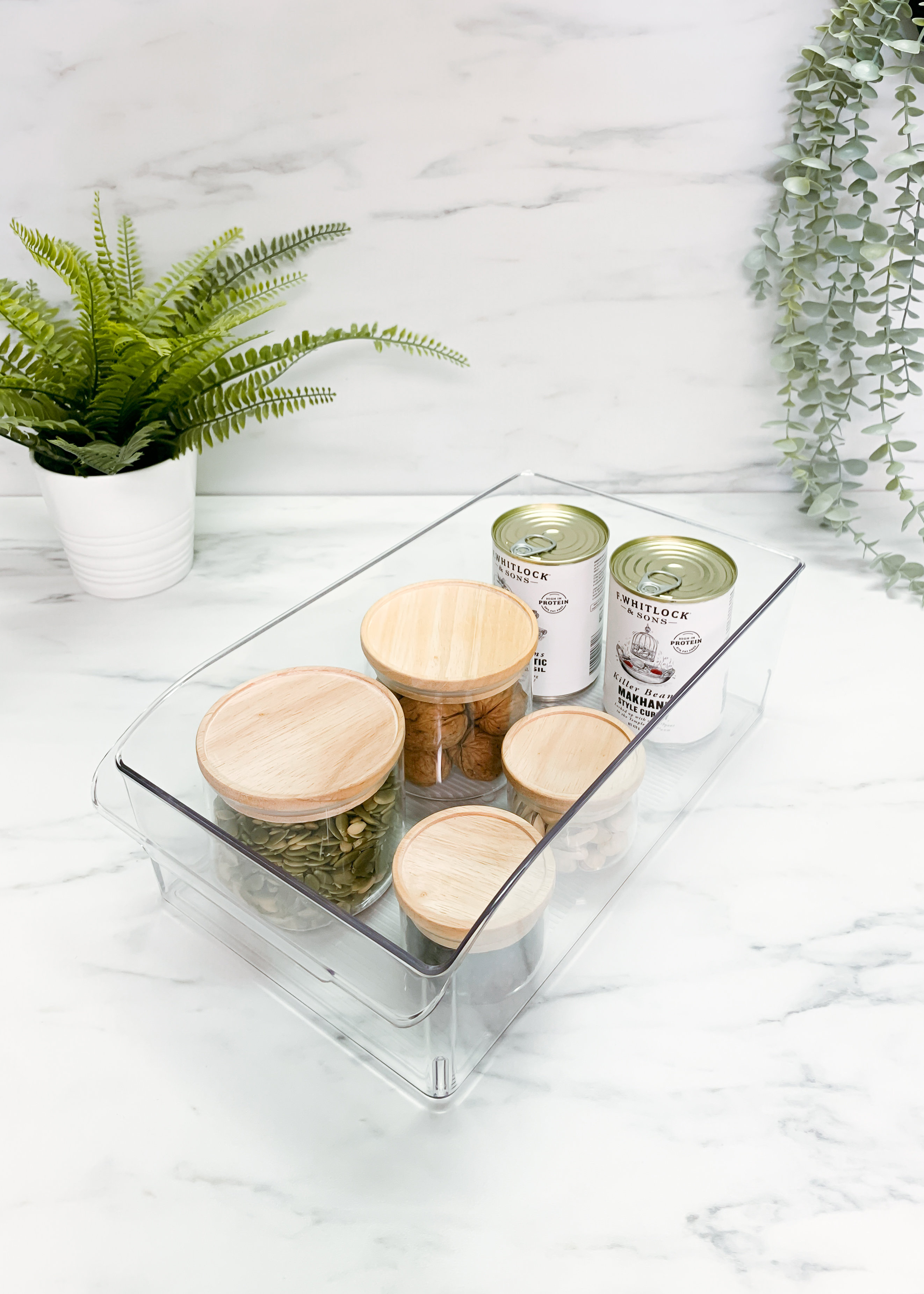 Wrought Studio™ Ezystorage Large Clear Slide Out Fridge, Kitchen ...