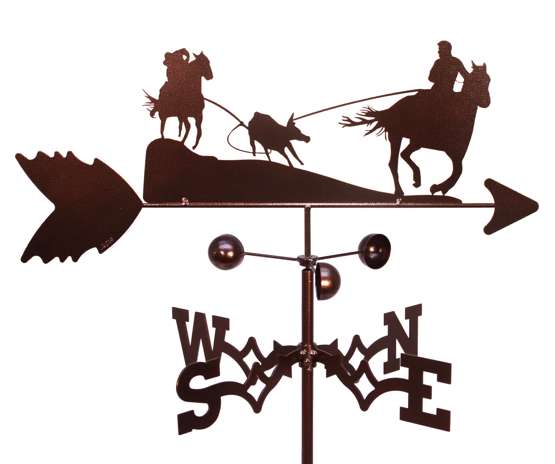 Union Rustic Jahni Horse Team Roper Cowboy Weathervane - Wayfair Canada