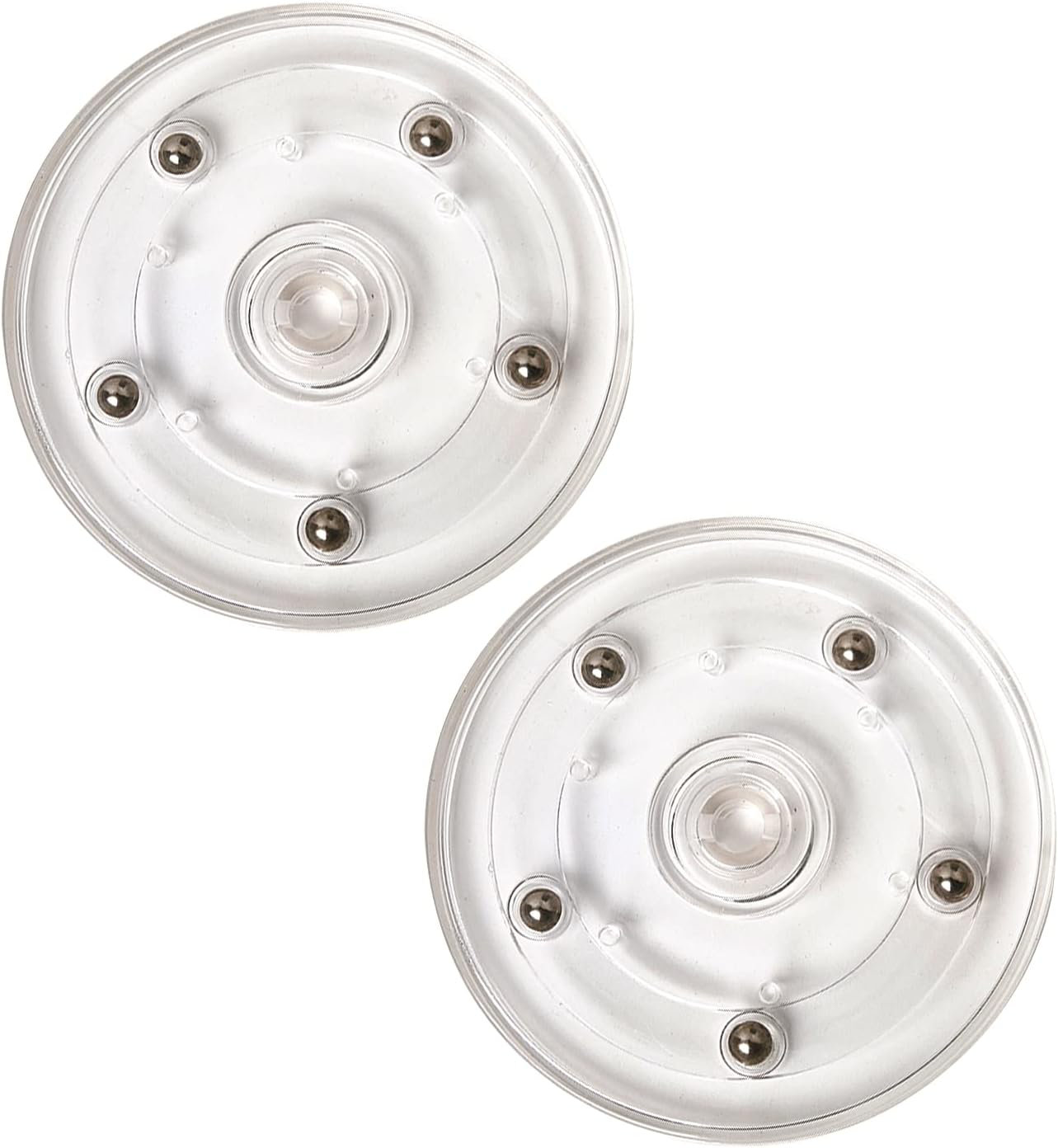 Prep & Savour 2 Pack 4" Lazy Susan Turntable Acrylic Ball Bearing ...