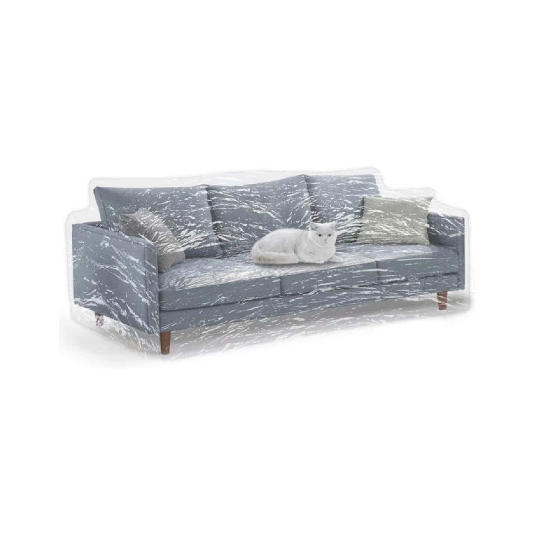 17 Stories Clear Thick Waterproof Plastic Couch Cover For Pets Cat ...