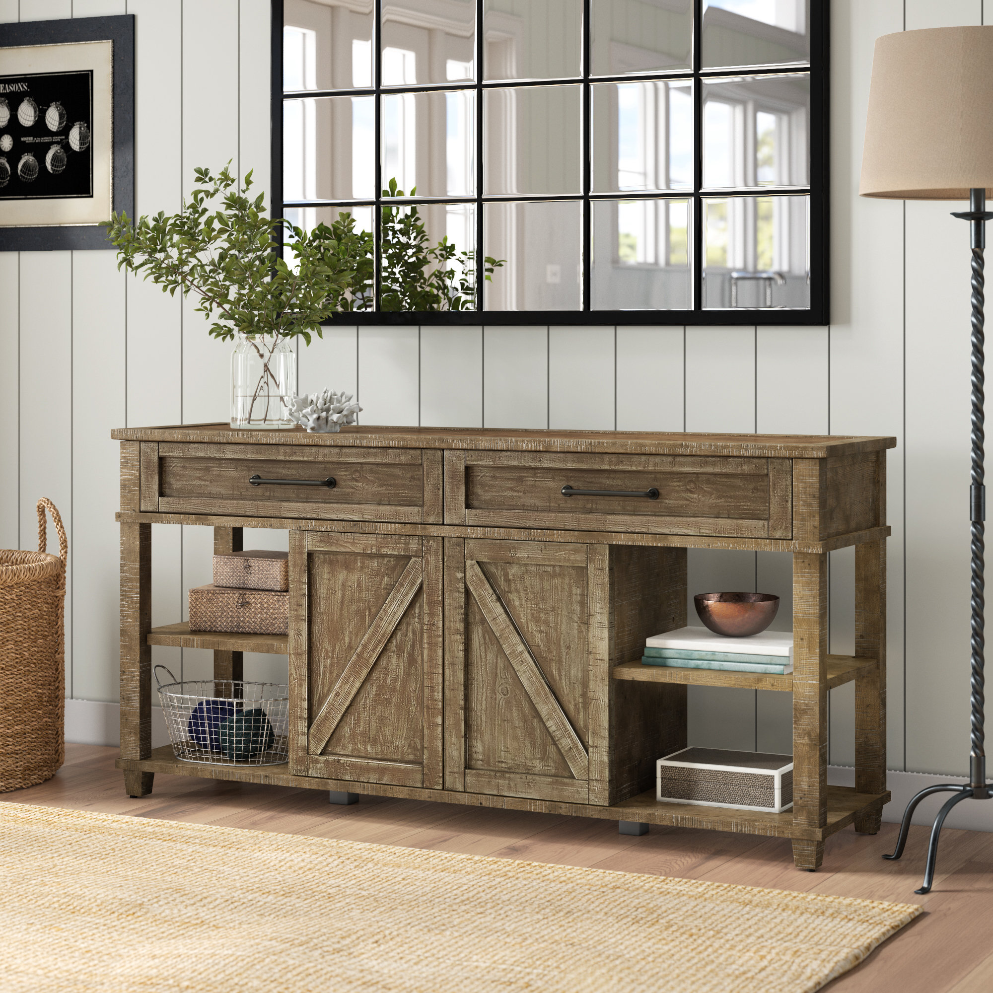 Gracie Oaks Clemente 60" Console Table | Wayfair