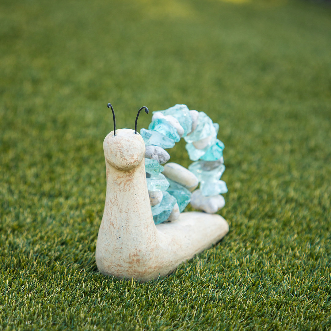 Dakota Fields Beach Pebble Snail - Stone & Glass | Wayfair