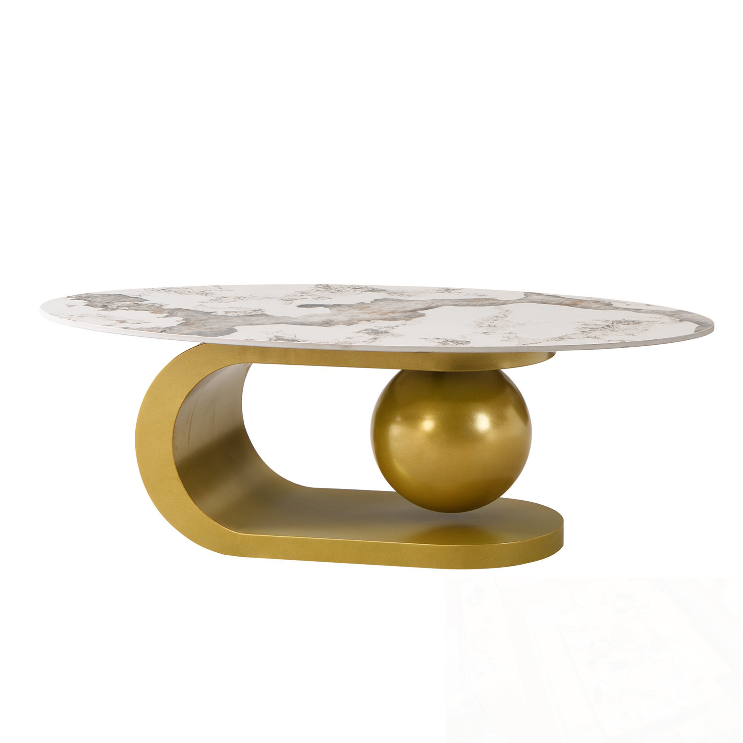 Latitude Run® Oval Chalfant with Stainless Steel Base | Wayfair