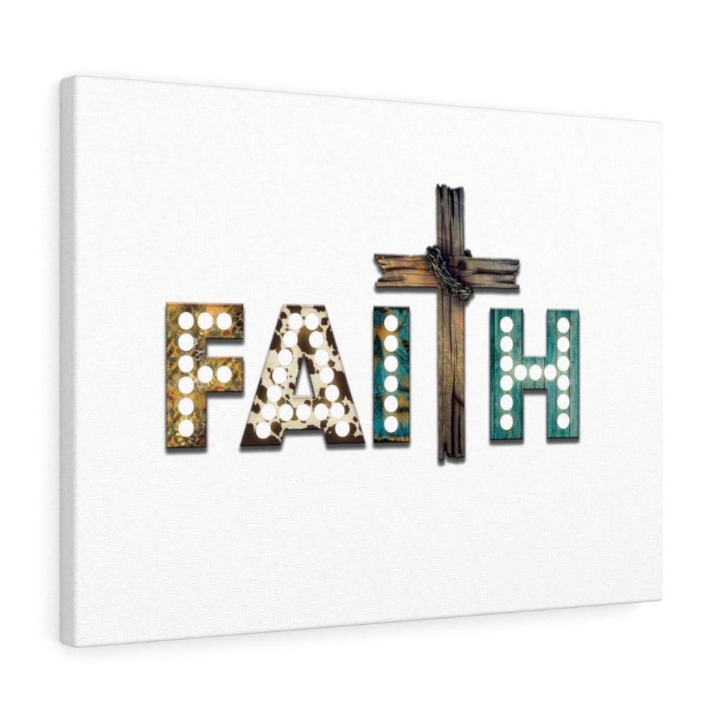 Trinx Faith Cross Lights Christian Wall Art Bible Verse Print Ready To ...