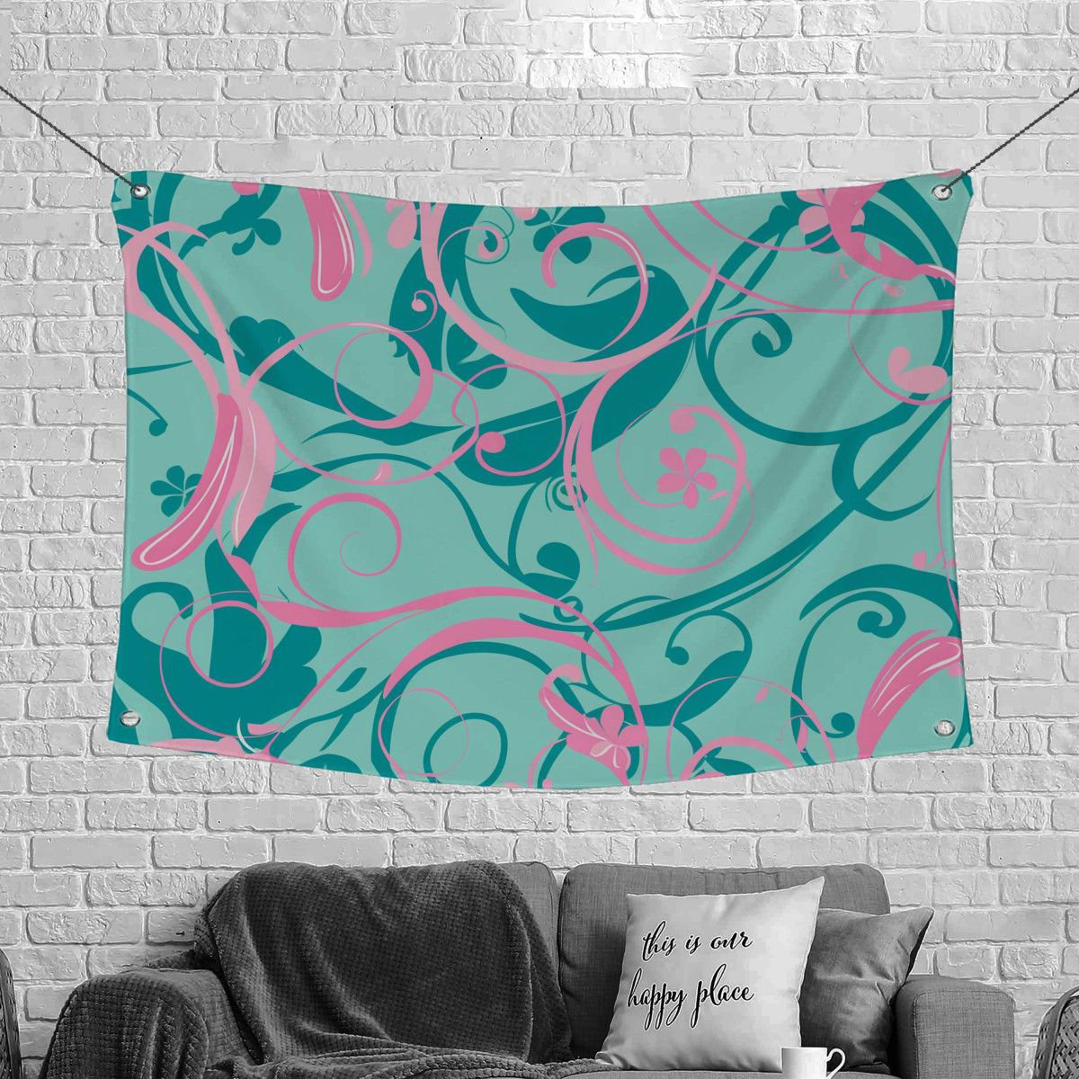 VisionDecor Plain Weave Muslin Microfiber Fabric Tapestry | Wayfair