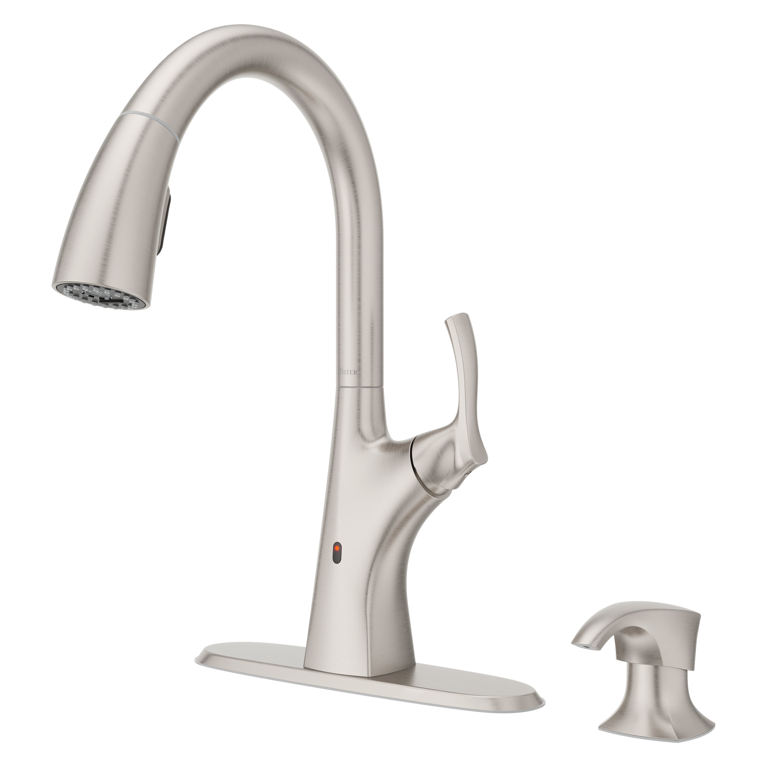 Pfister Pull Down Touchless Single Handle Kitchen Faucet with Side ...