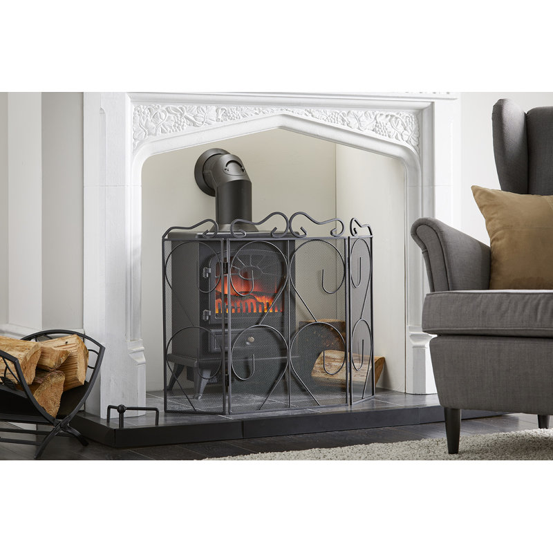 Lark Manor Boatright Wrought Iron Fireplace Screen | Wayfair.co.uk